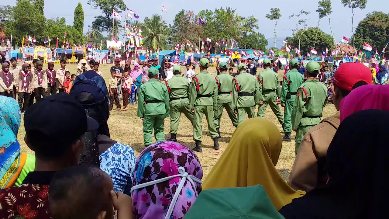 latihan linmas berbaris - YouTube