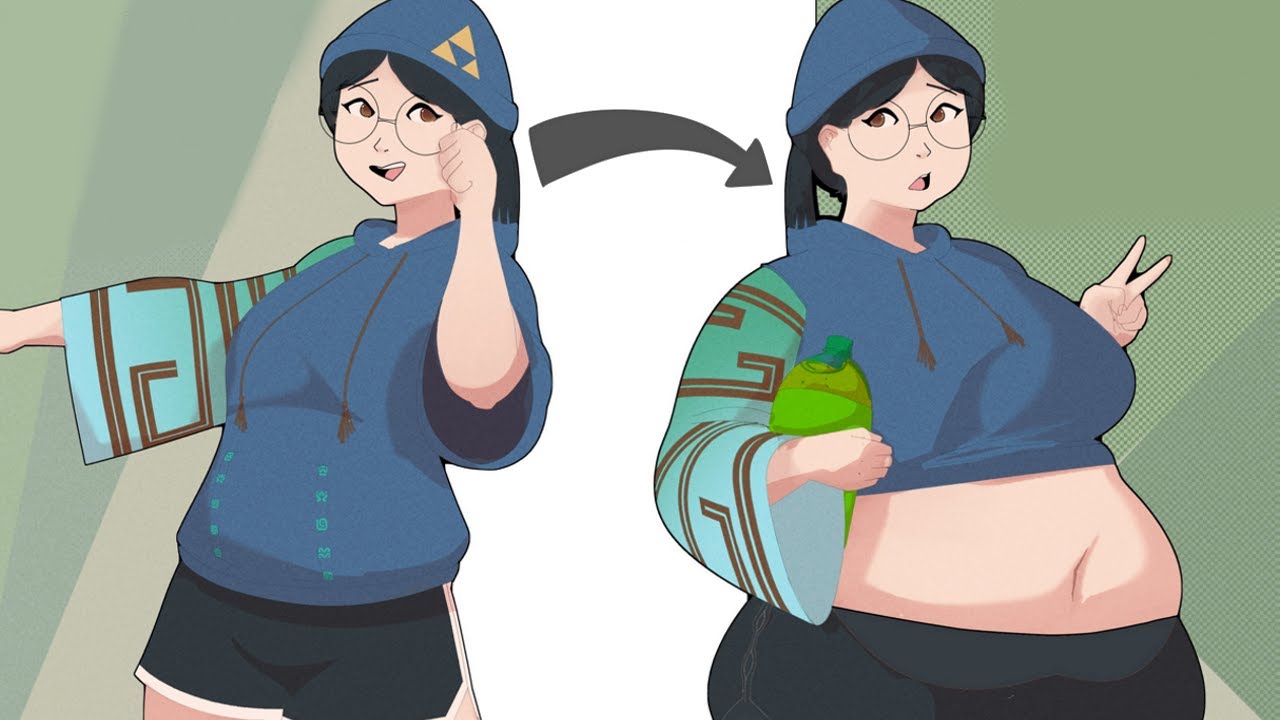 Streamer Girls get Fat! - art by Smorepi (Dubbed) - YouTube