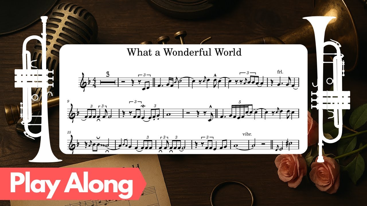 What A Wonderful World Trumpet Play-Along | Backing Track & Sheet Music ...