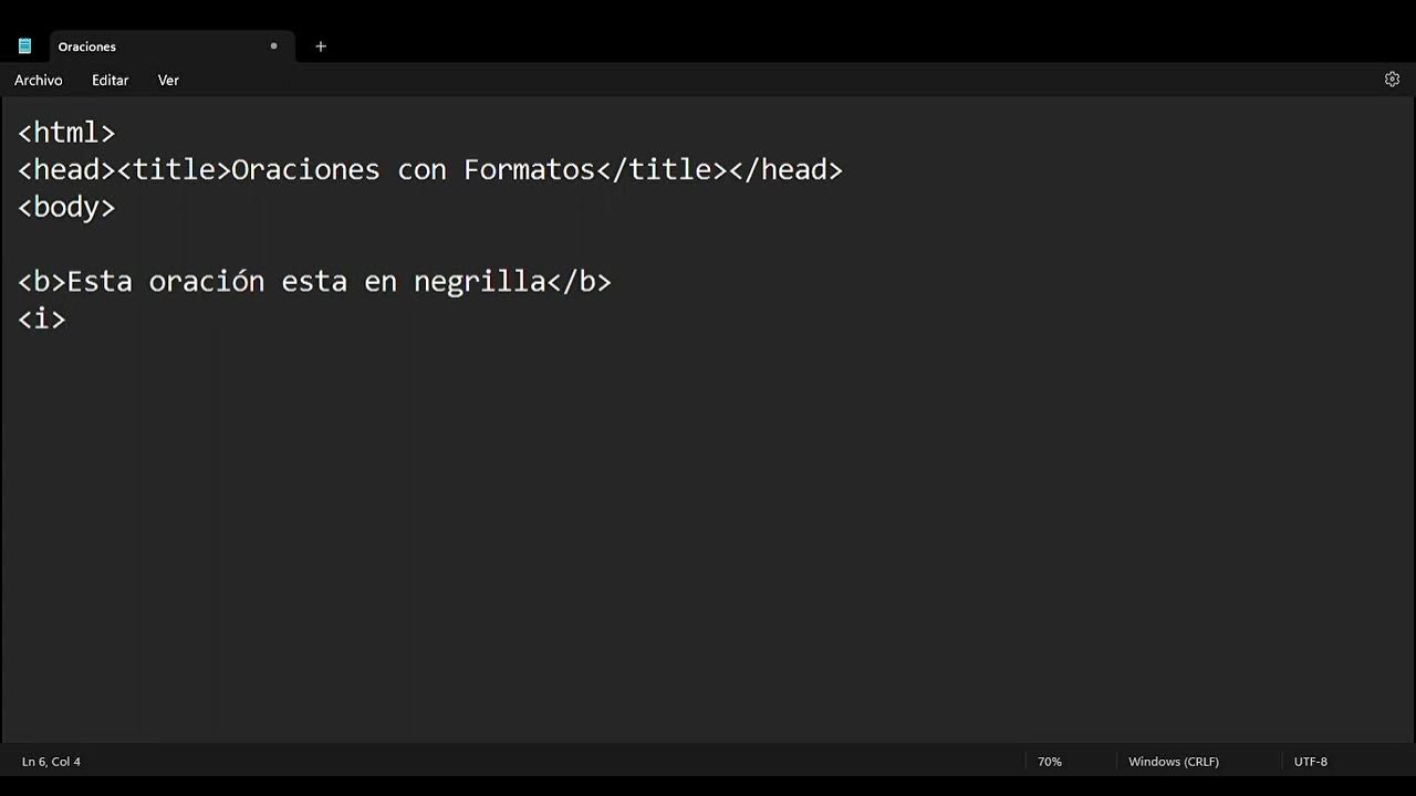 Formatos de texto en HTML - YouTube