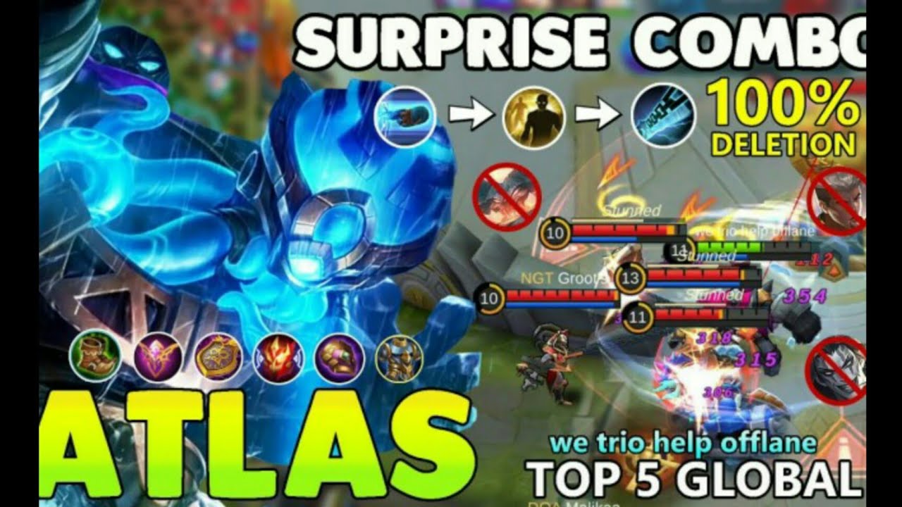 BEST ATLAS BUILD - MOBILE LEGEND #MLBB #ATLASBUILD - YouTube