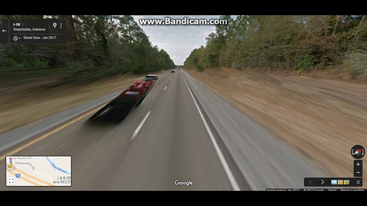 Interstate 10 - Alabama (FL State Line to Exit 49) westbound - YouTube
