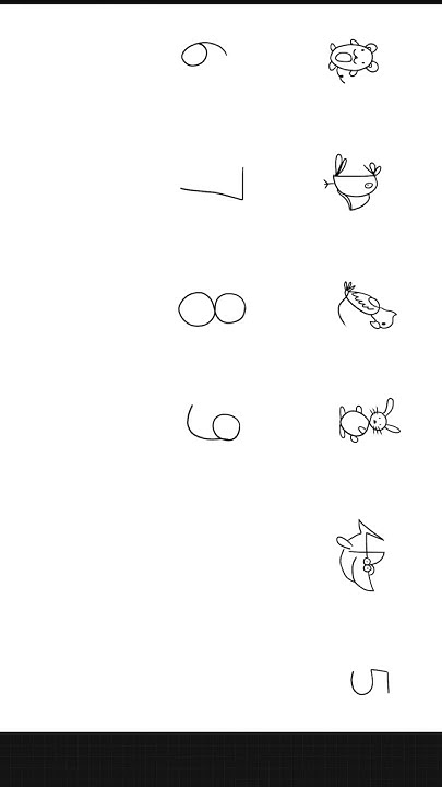 How to draw animal drawing Number 0 to 9 - YouTube