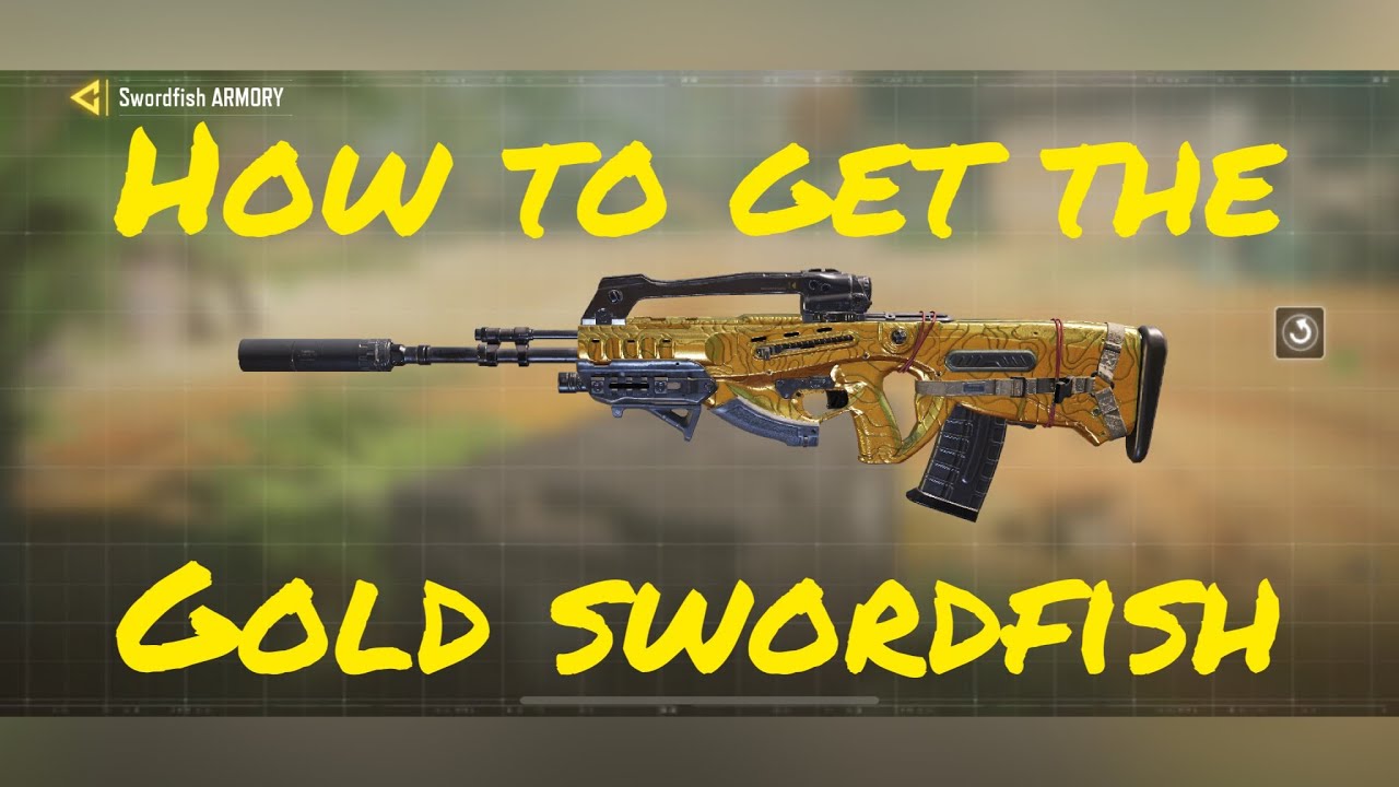 How to get the GOLD SWORDFISH in CoD Mobile - YouTube