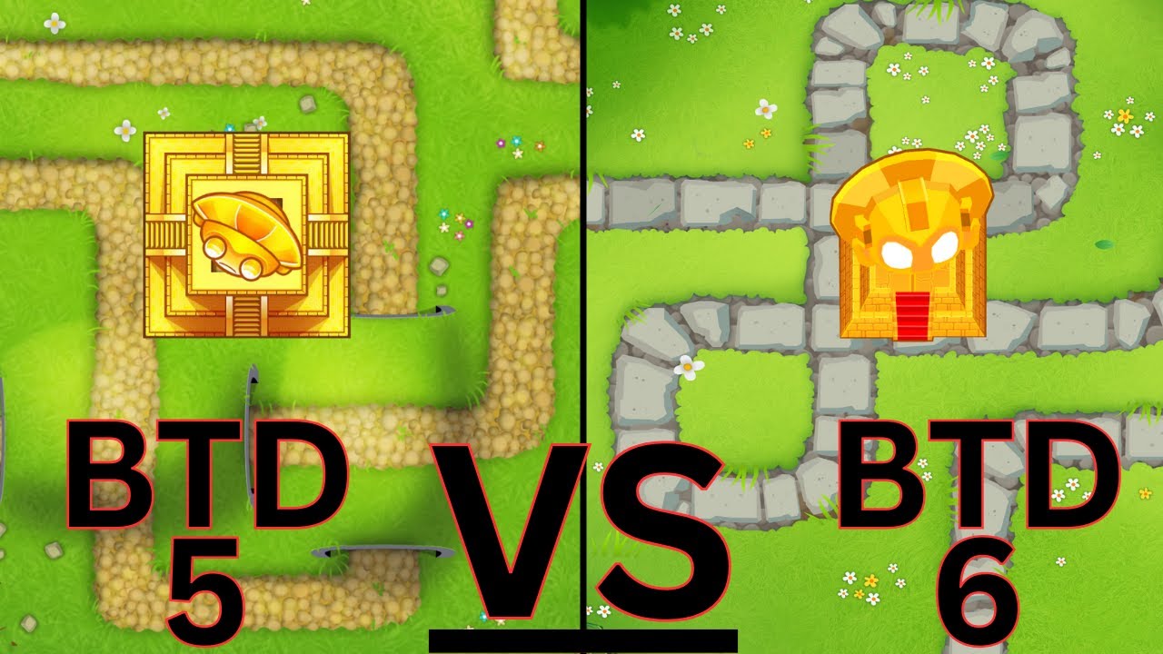 BTD5 VS BTD6 MONKEY TEMPLE - WHICH IS STRONGER? - YouTube