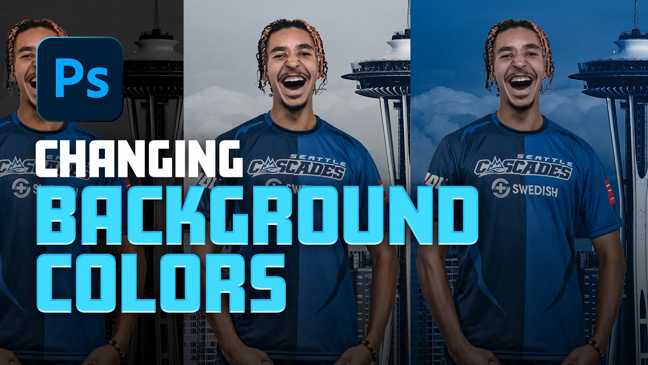 Photoshop Tutorial | The BEST Way to Change Background Colors - YouTube