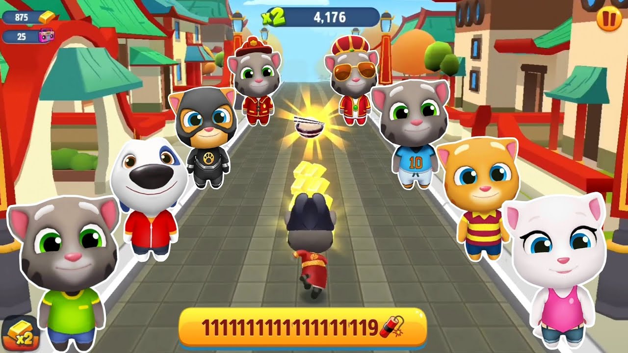 Talking Tom Gold Run Walkthrough - Funny Fails Fortune Tom Random Music ...