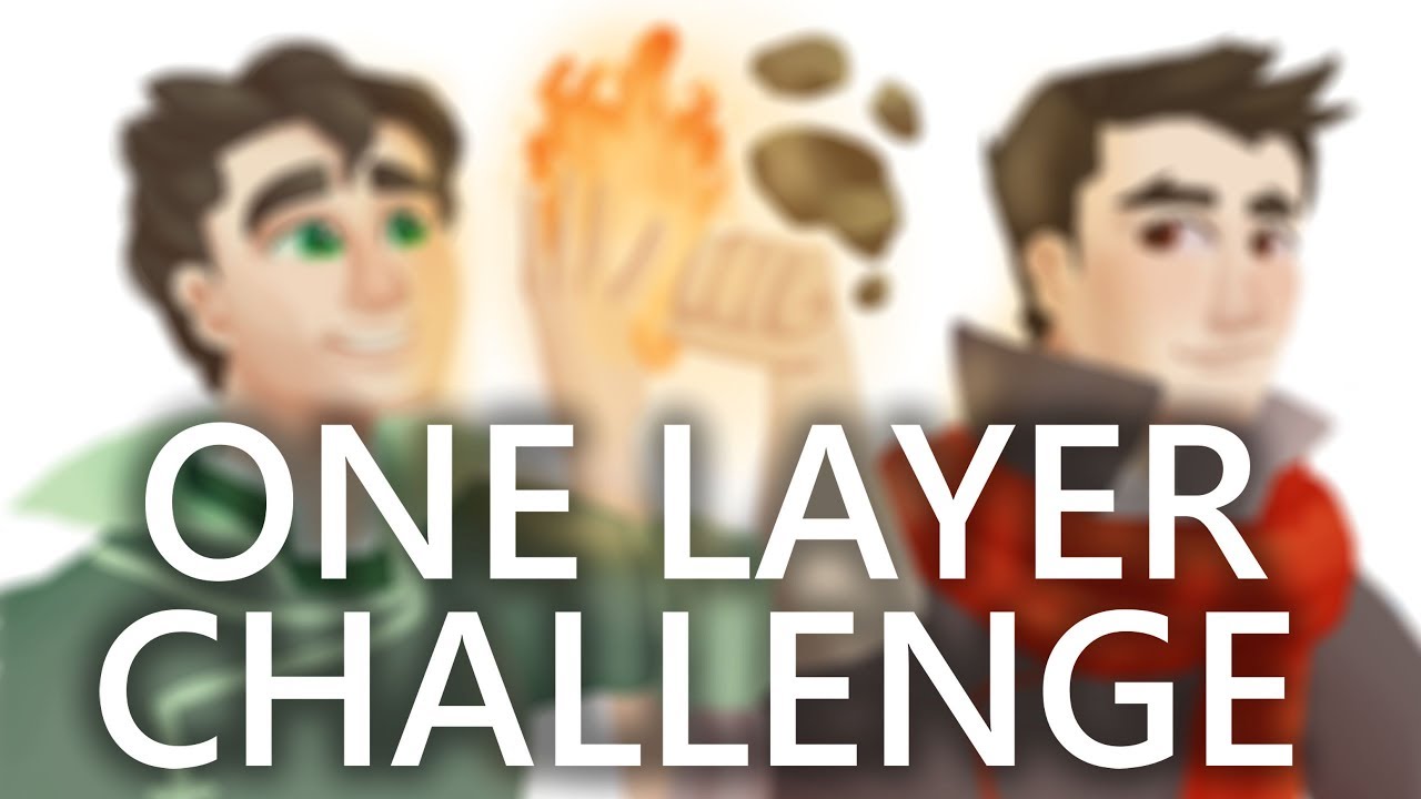 ONE LAYER CHALLENGE | Speedpaint w/ Commentary - YouTube