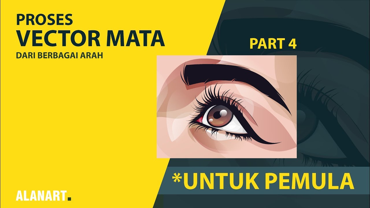 Tutorial cara membuat Vector Mata ( dari berbagai arah ) process with ...