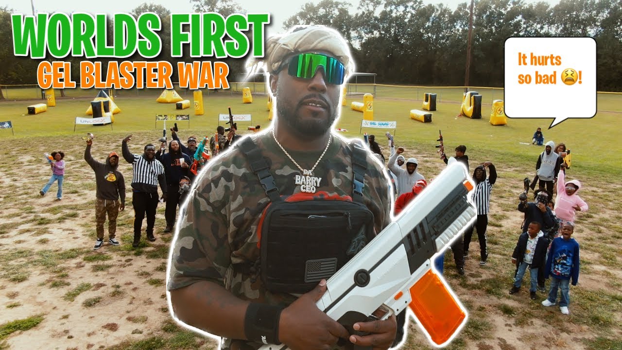 WORLDS FIRST ORGANIZED GEL BLASTER WAR | UNLOCX - YouTube