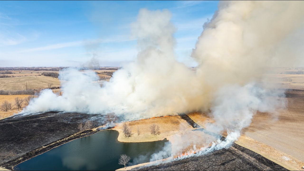 Controlled Burn Timelapse | Drone Footage | March 22nd, 2025 - YouTube