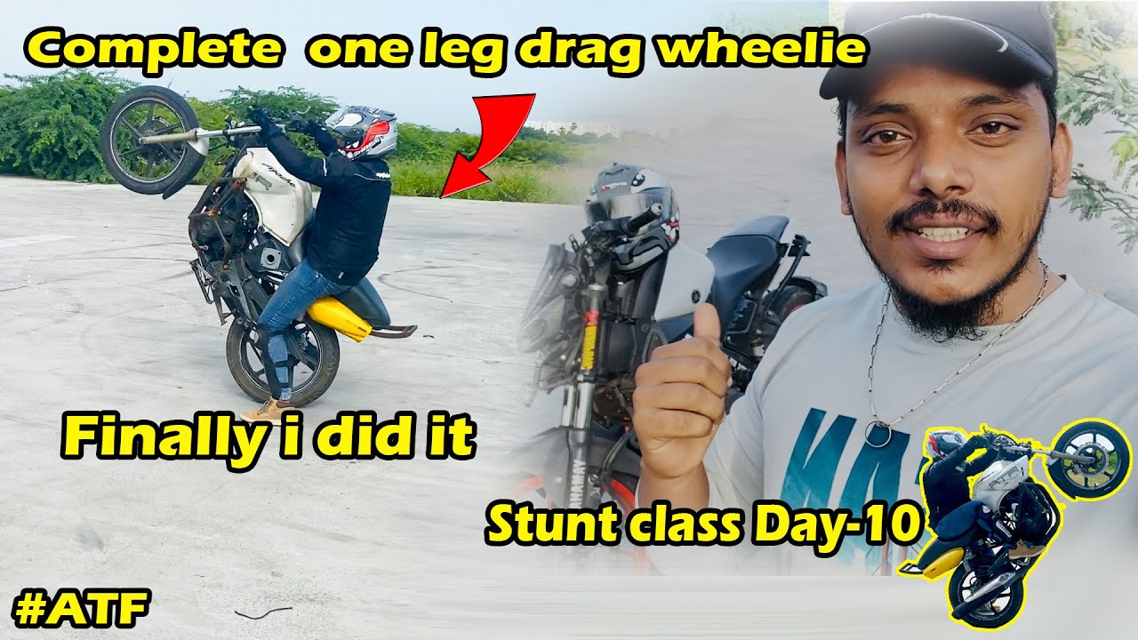 Finally i did it🥺|One leg drag wheelie complete🥵|Day-10| 3 to 9classes ...