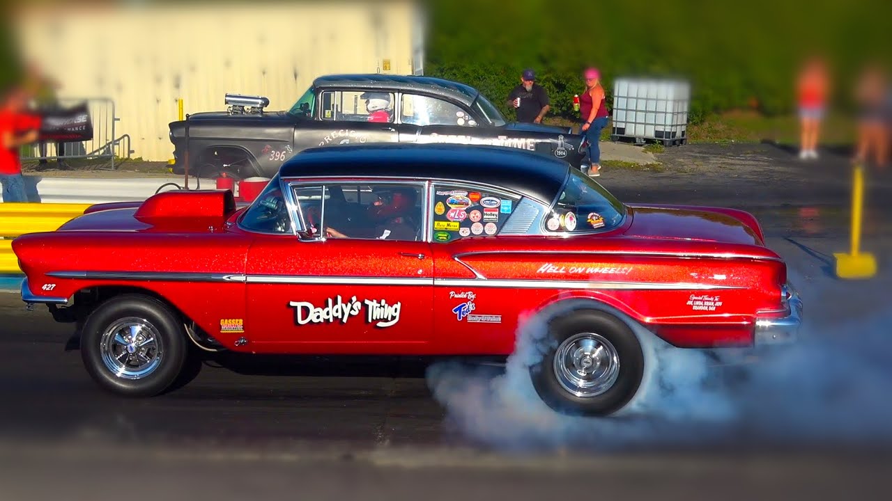 The Best Old School Drag Race - Brew City Gassers at Great Lakes ...