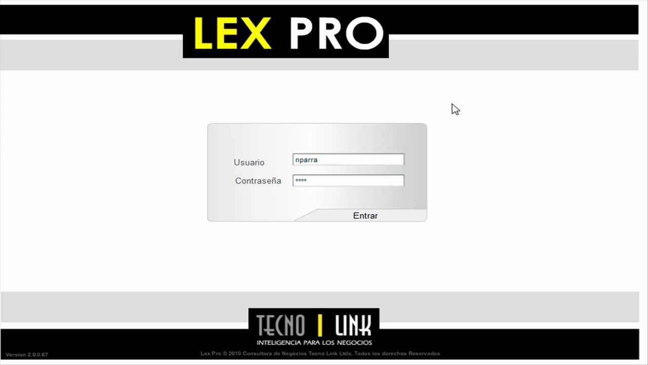 Demo Lexpro 2.0 Parte 1 - YouTube