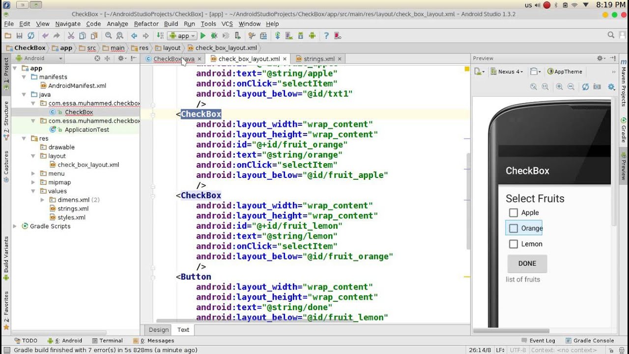 55 Android Studio CheckBox - YouTube 55 Android Studio CheckBox - YouTube