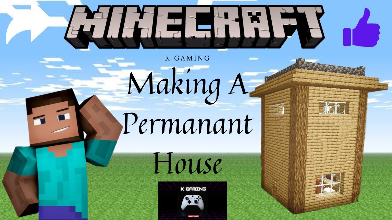 Finally I Build A Permanent House #minecraft #minecraftpocketedition # ...