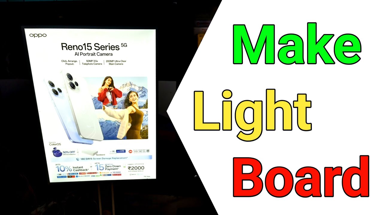 How To Make Light Board | How To Install A Light Board At Home - YouTube