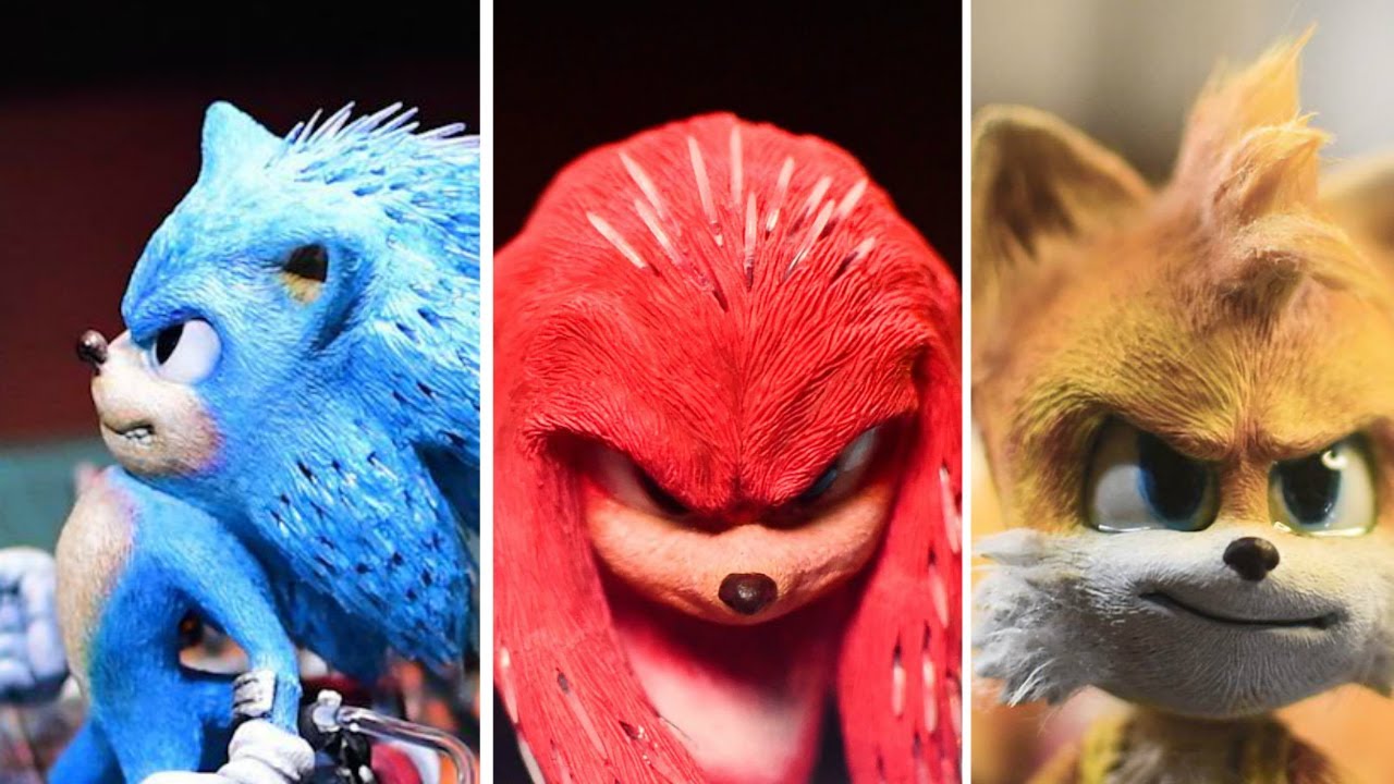 How to make Team Sonic in movie [ knuckles Tails Sonic ] clay /diorama ...