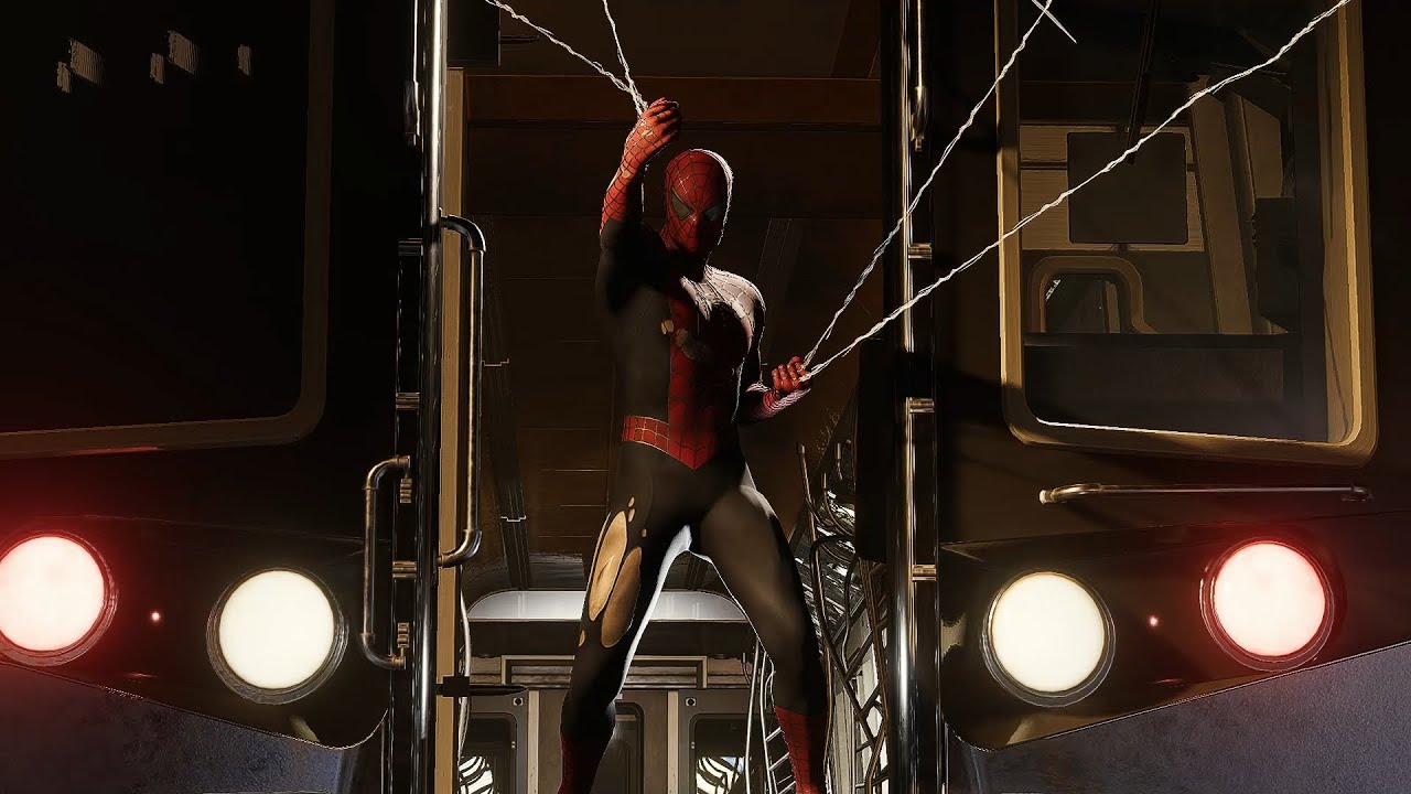 Spider-Man PC - Stopping the Train Scene with 2004 Spider-Man 2 Movie ...