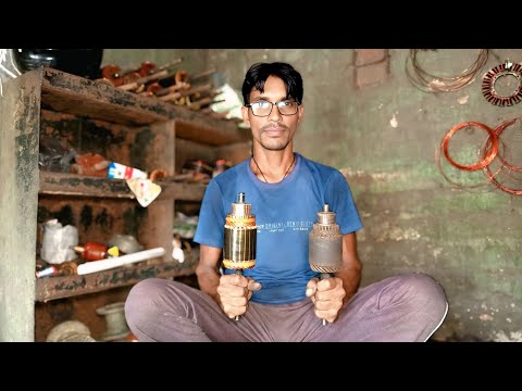 Rewinding Handmade Technique of Truck Starter Motor Armature || Work Process