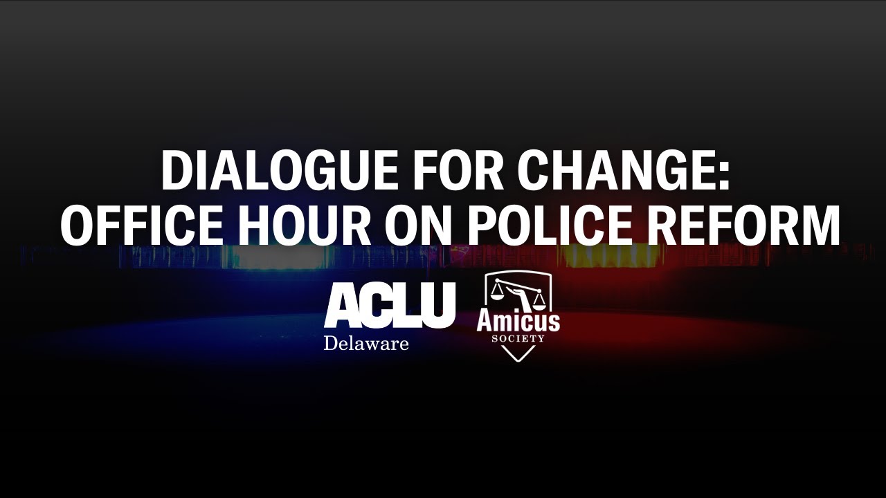 Dialogue for Change: Office Hour on Police Reform with Professors ...