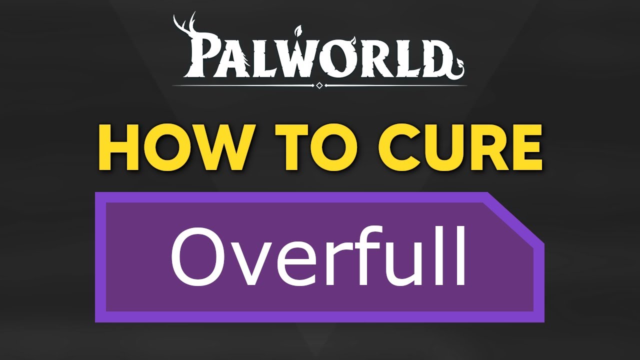 Palworld - How to Cure OVERFULL Pal - YouTube