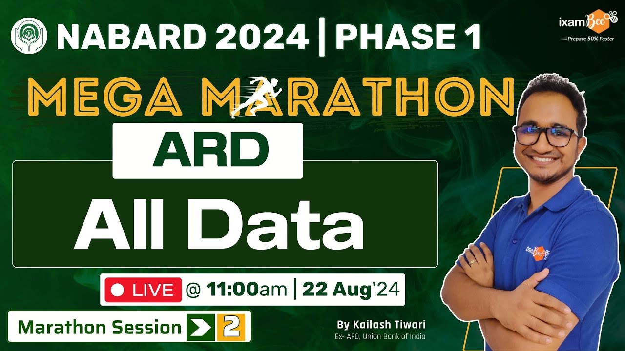 NABARD 2024 || Mega Marathon || ARD All Data || By Kailash Sir - YouTube