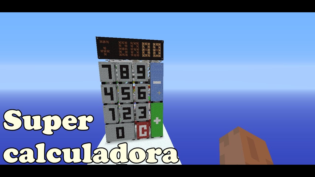 (mapas) MINECRAFT SUPER CALCULADORA #7 - YouTube