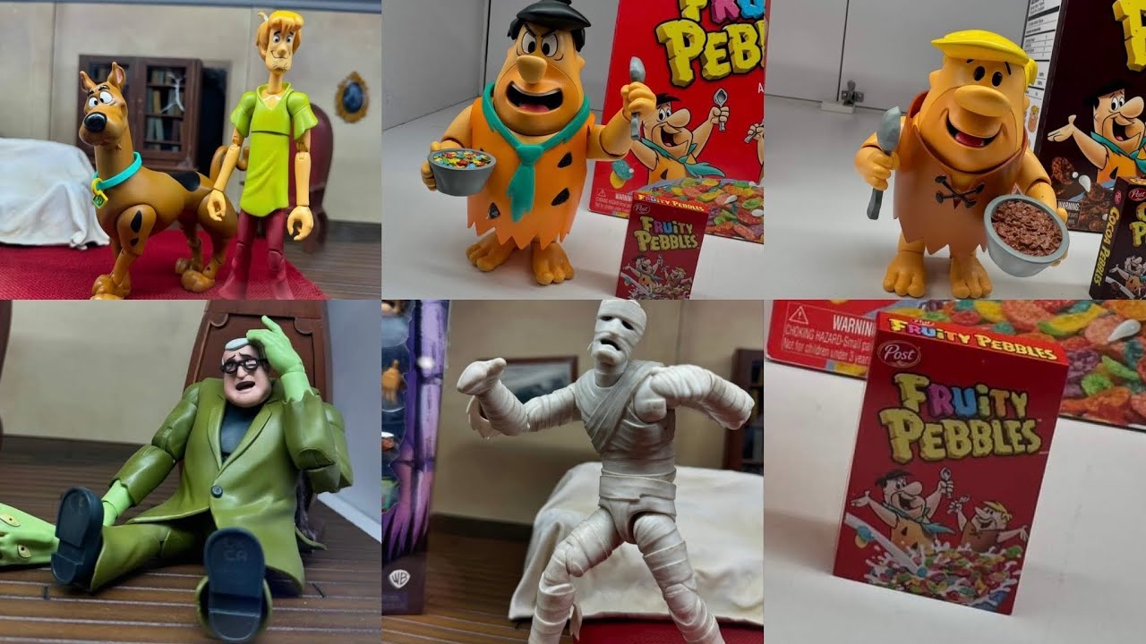 New Scooby Doo & Flintstones action figures revealed on display by Jada ...