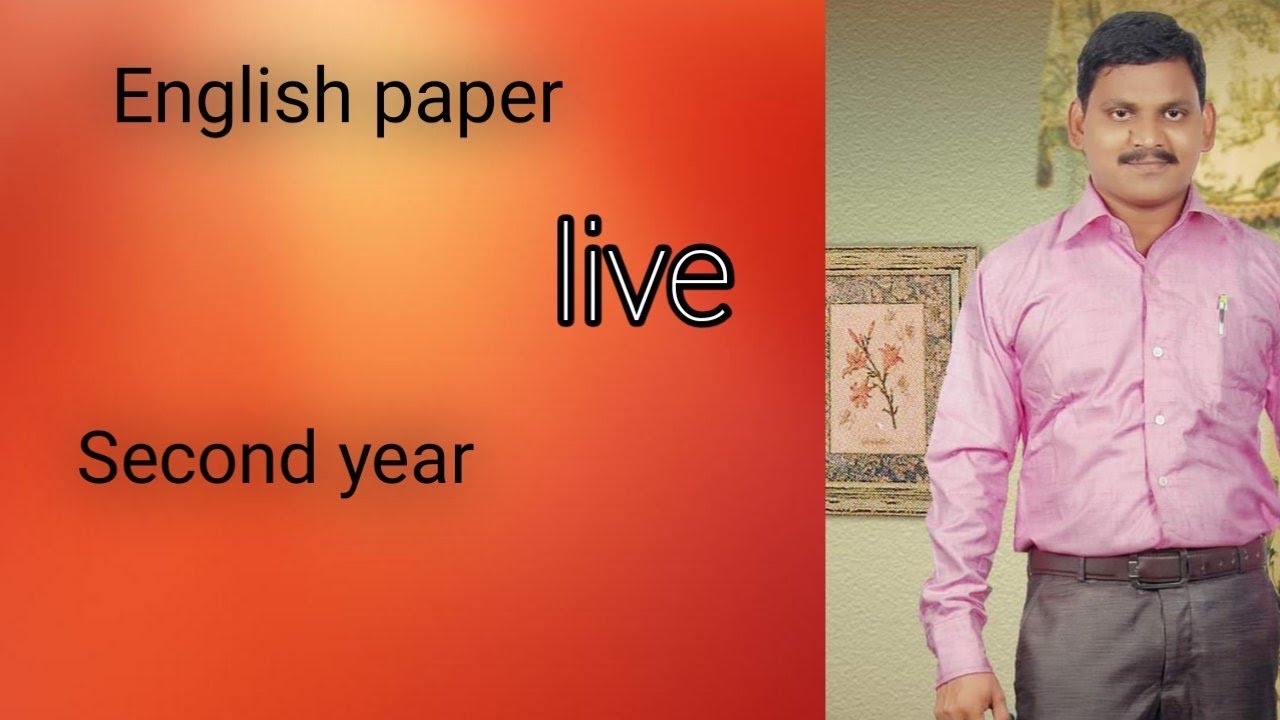 How to Present English Paper / Second Year / English Live - YouTube
