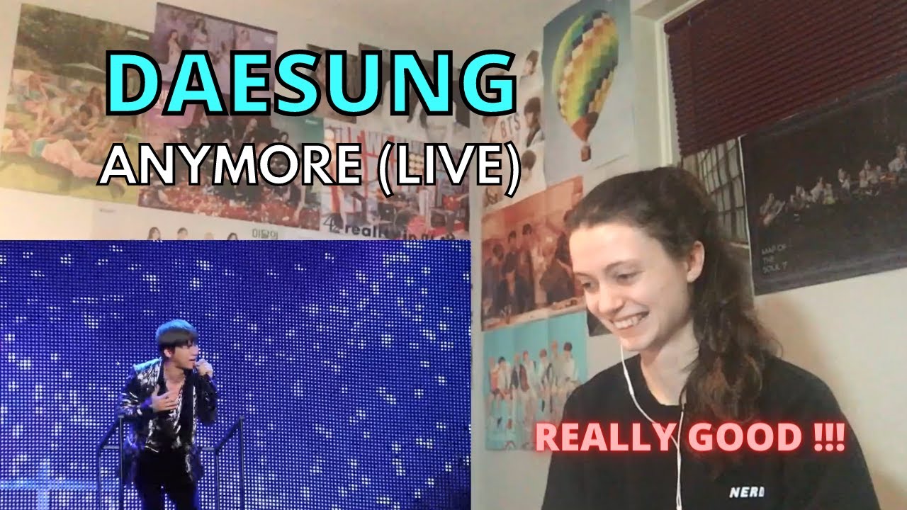 First reaction to BIGBANG Daesung Anymore (JAPAN DOME TOUR 2017) - YouTube
