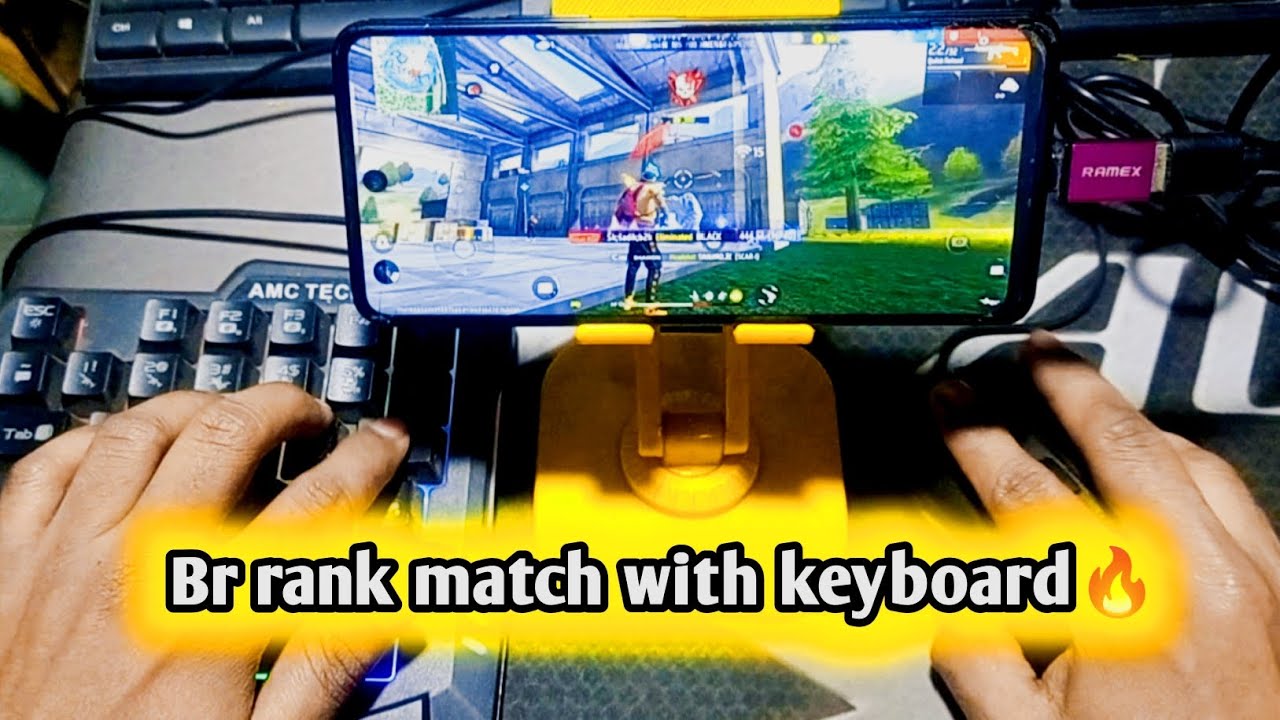 Playing with keyboard Br rank match || Power of gameplay - YouTube