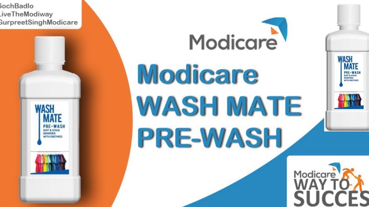 Modicare Washmate Pre-Wash - YouTube