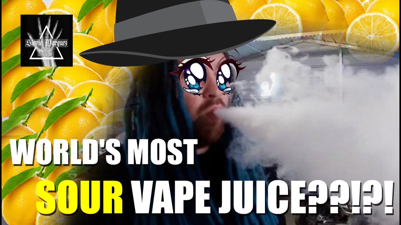 WORLD'S MOST SOUR V4PE JUICE??!?! REVIEW OF "ALL HANDS" A SOUR Pink ...