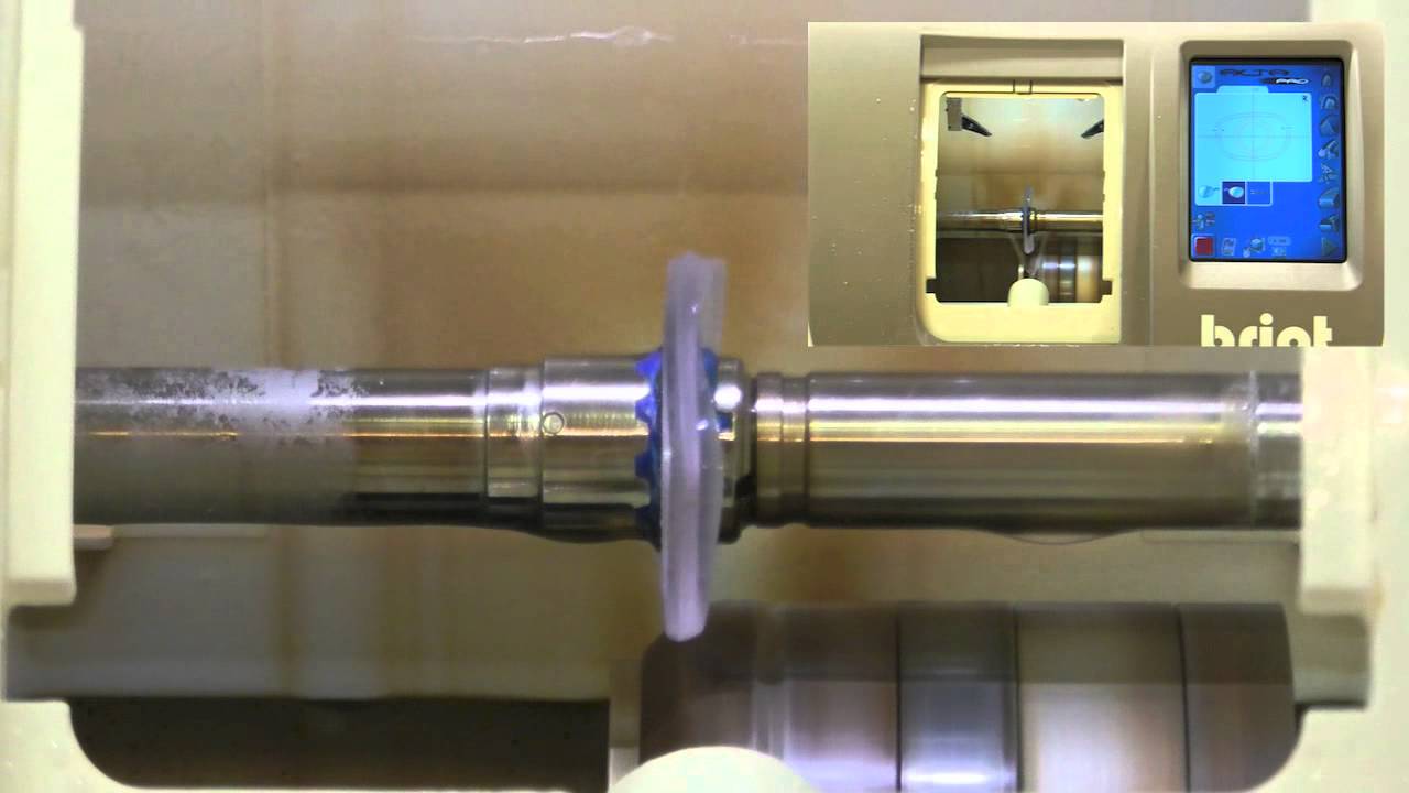 Briot Alta pro edger - slijpmachine voor brillenglazen - YouTube
