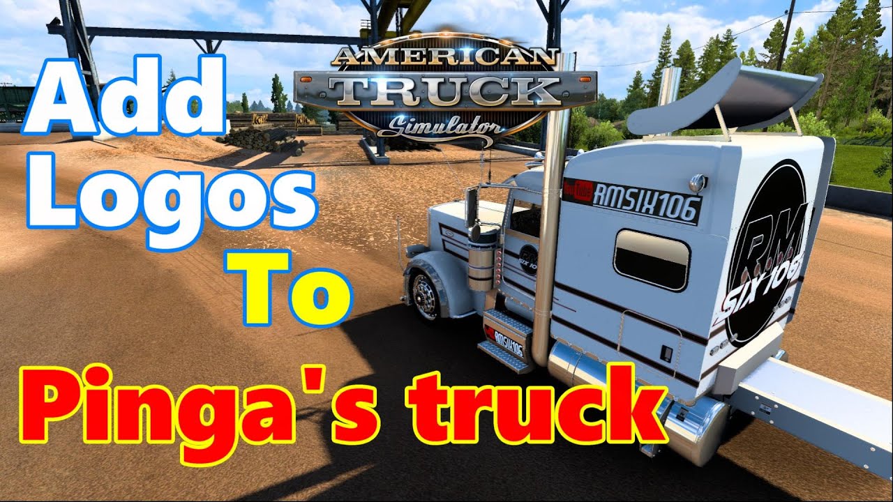 How to add your logos to Pinga"s Peterbilt 389 - YouTube
