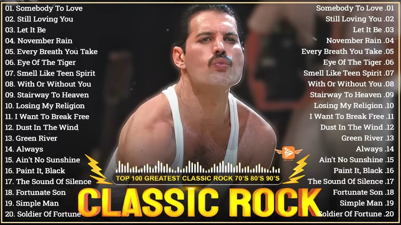 Classic Rock Songs 70s 80s 90s Full Album - Queen, Eagles, Pink Floyd ...