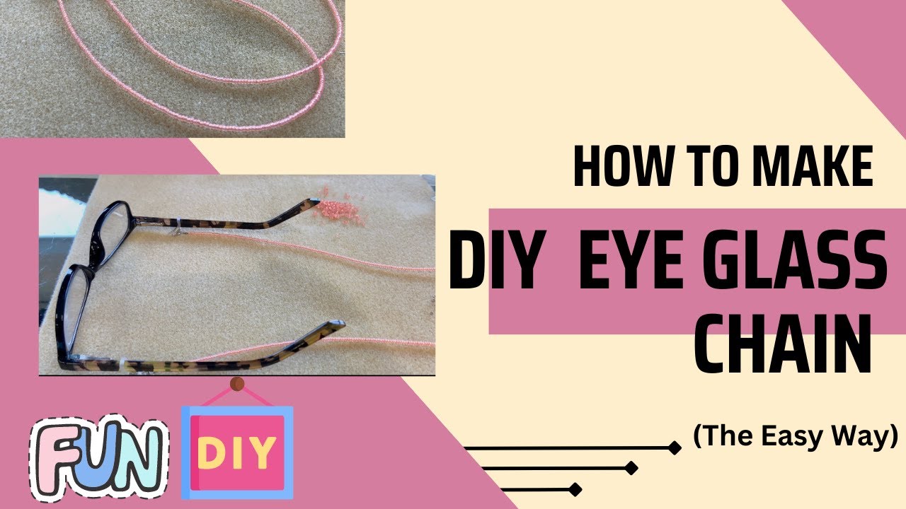 How to make beaded lanyard - Eye Glass Chain Tutorial (For Beginners ...