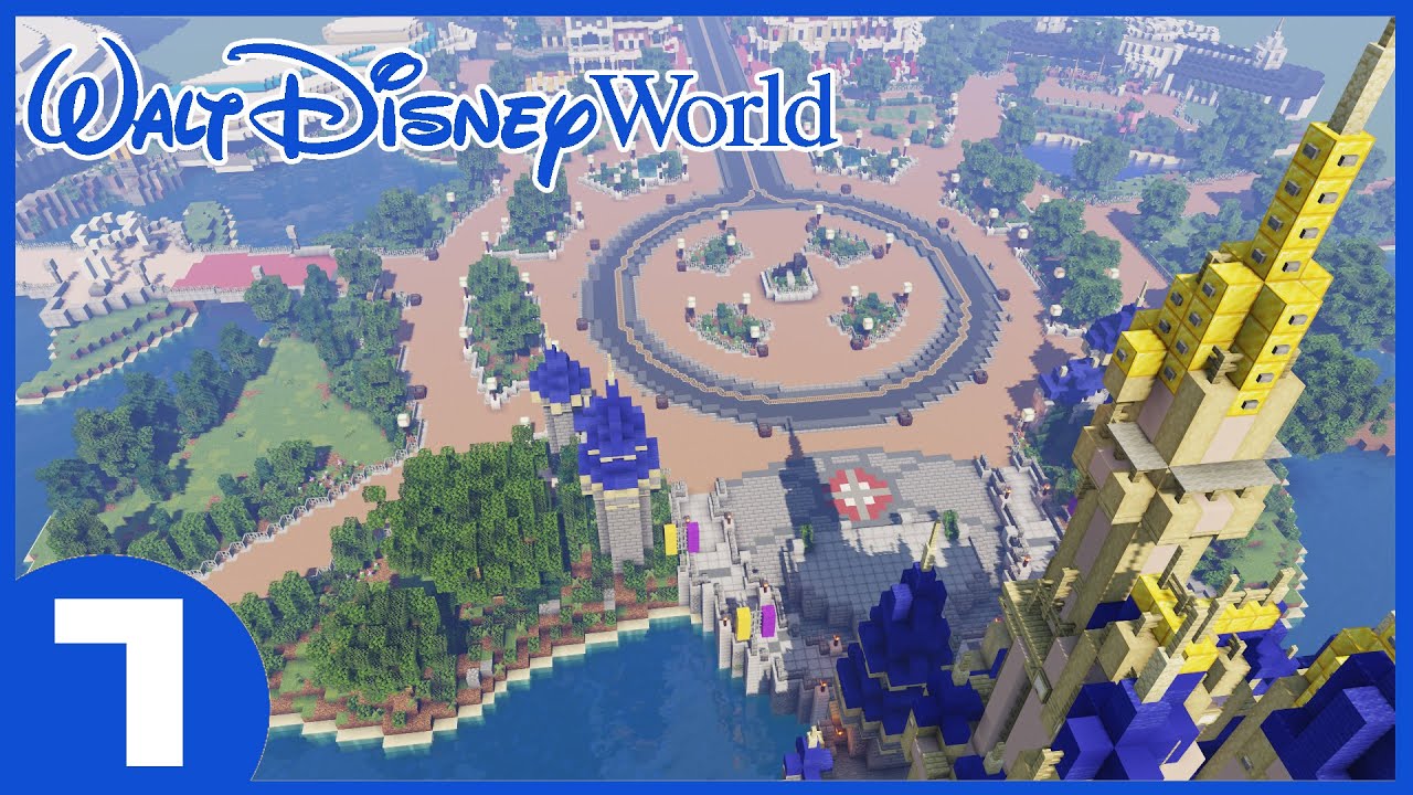 Finishing the Castle Hub! - Minecraft Disneyworld Part 7 - YouTube
