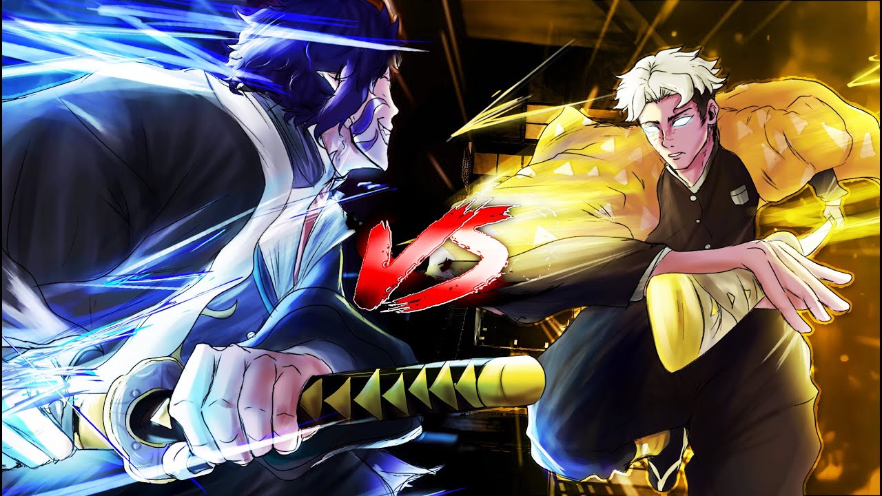 Recreating the Zenitsu vs Kaigaku Fight in Demon Slayer - YouTube