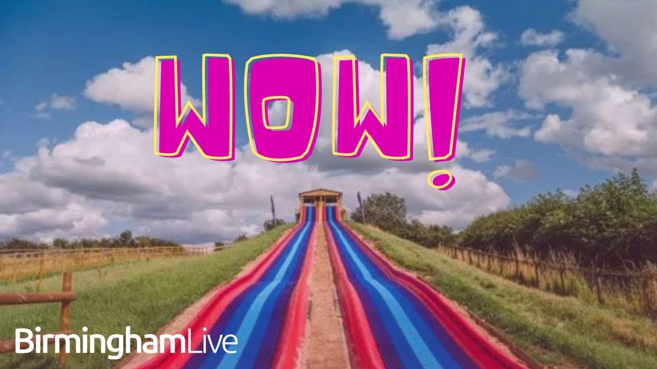 I tried the UK's longest Mega Slide - YouTube