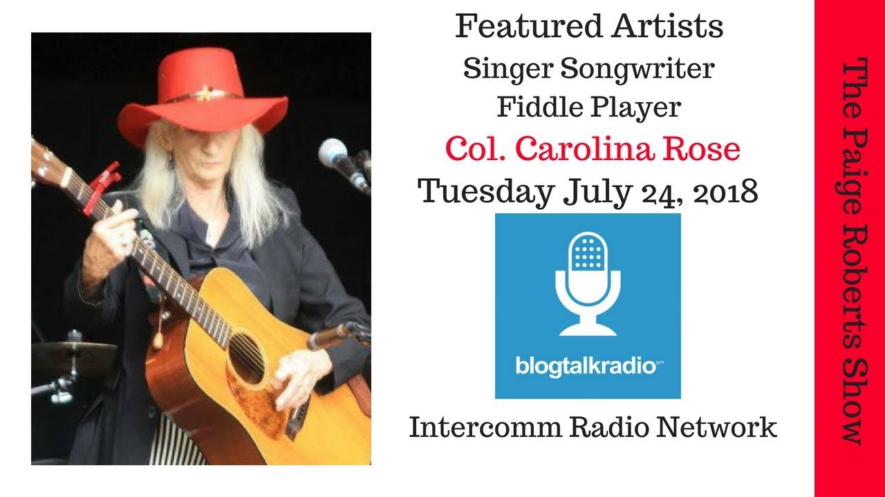 Carolina Rose Singer Songwriter Interview 7/24/2018 - YouTube