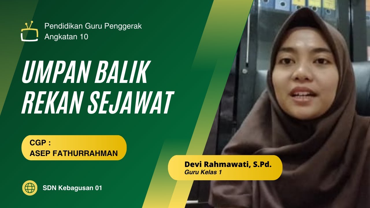 Umpan Balik CGP || Oleh Bu Devi Rahmawati - YouTube