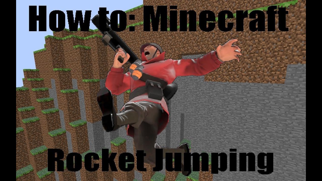 How to rocket jump in minecraft[1.5.2][3000+ block - YouTube