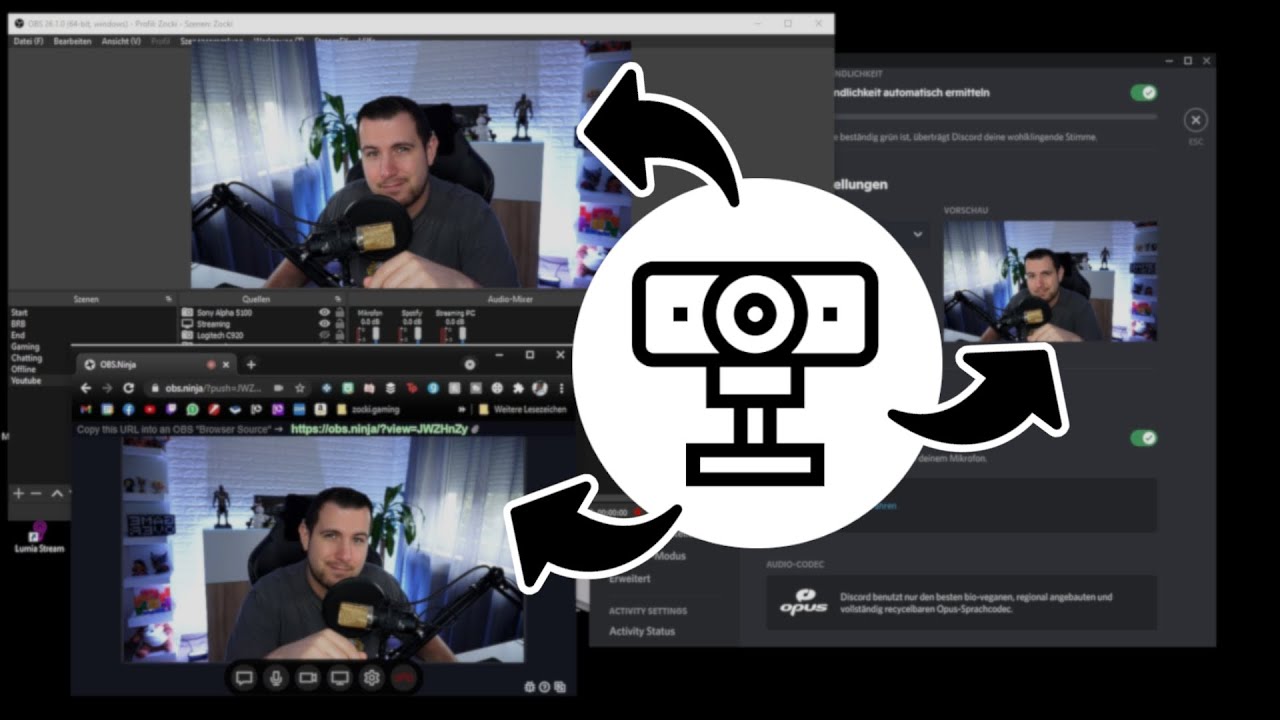 Kamera in OBS Studio und Discord gleichzeitig nutzen! - YouTube