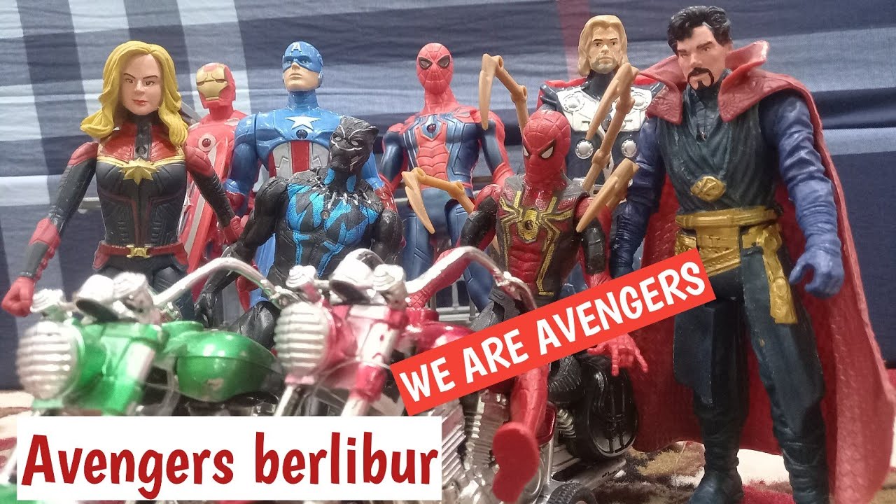 AVENGER PERGI LIBURAN | CAPT AMERICA, SPIDER-MAN, CAPT MARVEL, DR ...
