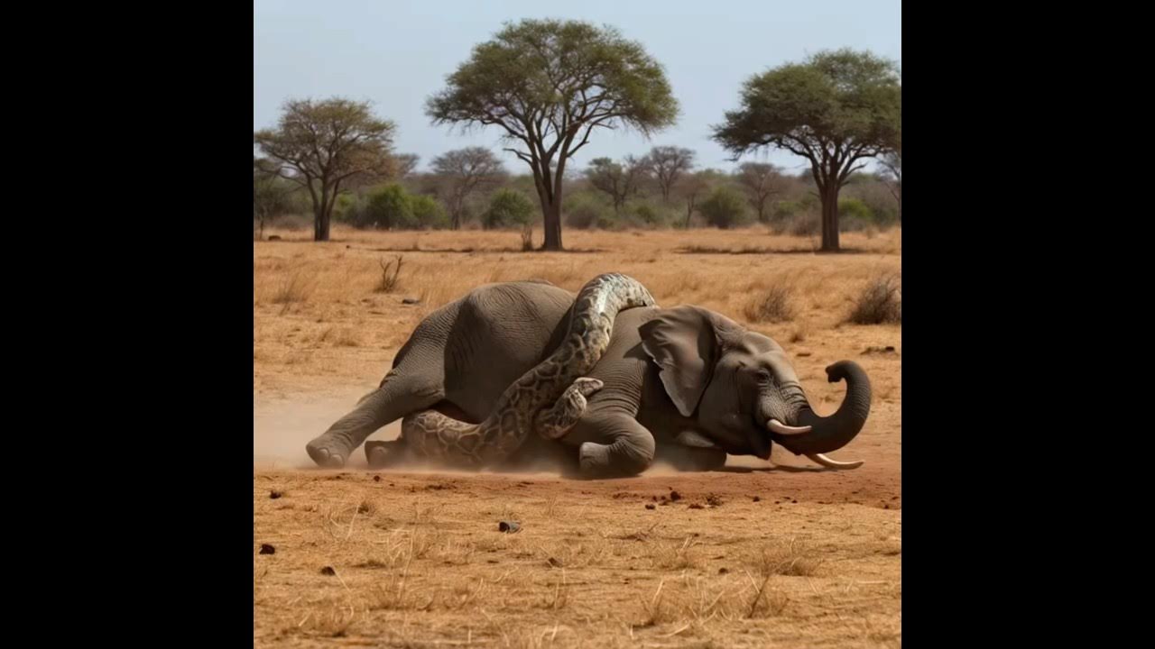 Rescue turns into wild chase! A man, a furious elephant & a python ...