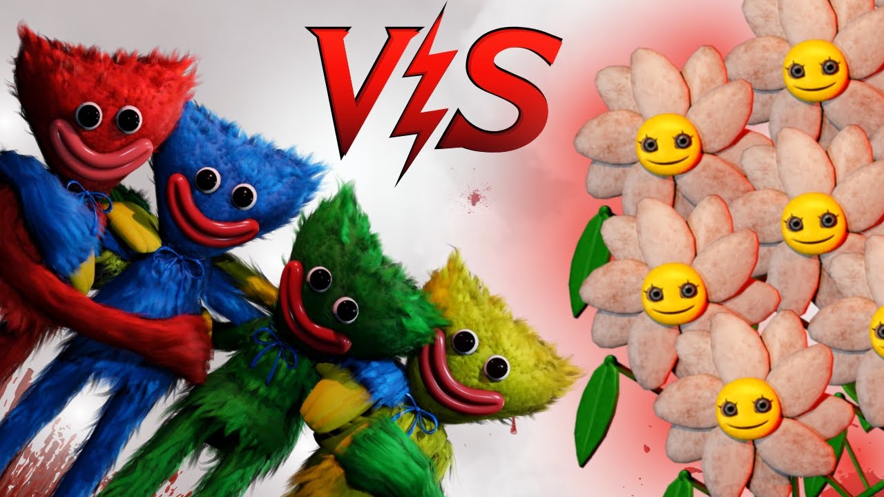 Mini Huggies vs 100 Daisy Poppy playtime chapter 2 - YouTube