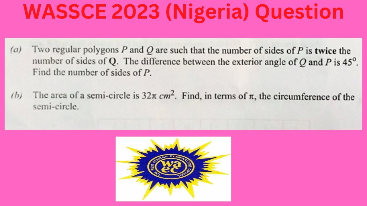 2023 WASSCE Question (Nigeria ) - YouTube
