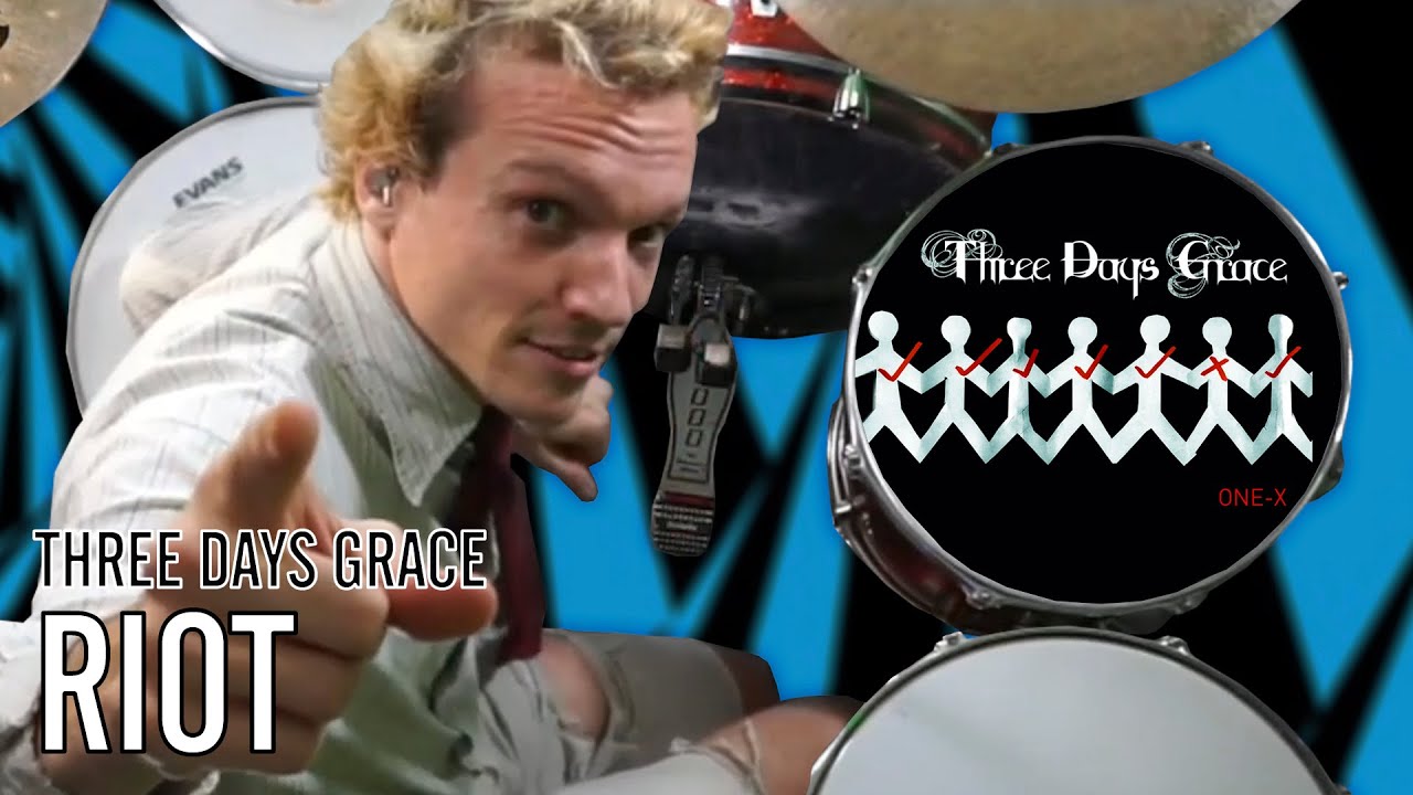 Three Days Grace - Riot | Office Drummer - YouTube